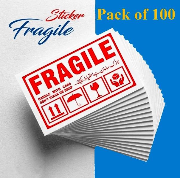 Fragile Stickers Handle with Care for Sensitive Products Pack of 5/10 ...