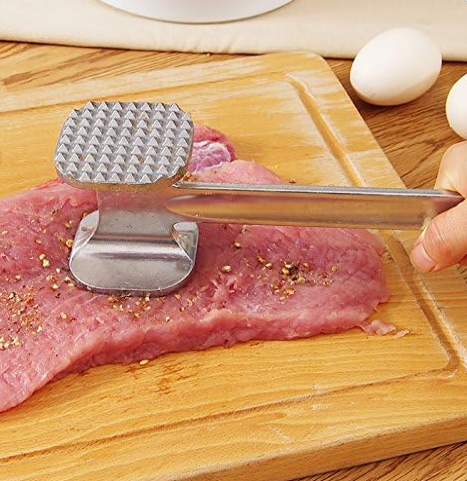 Meat Hammer, Heavy Duty Aluminum Meat Tenderizer Hammer – Dual-Sided ...
