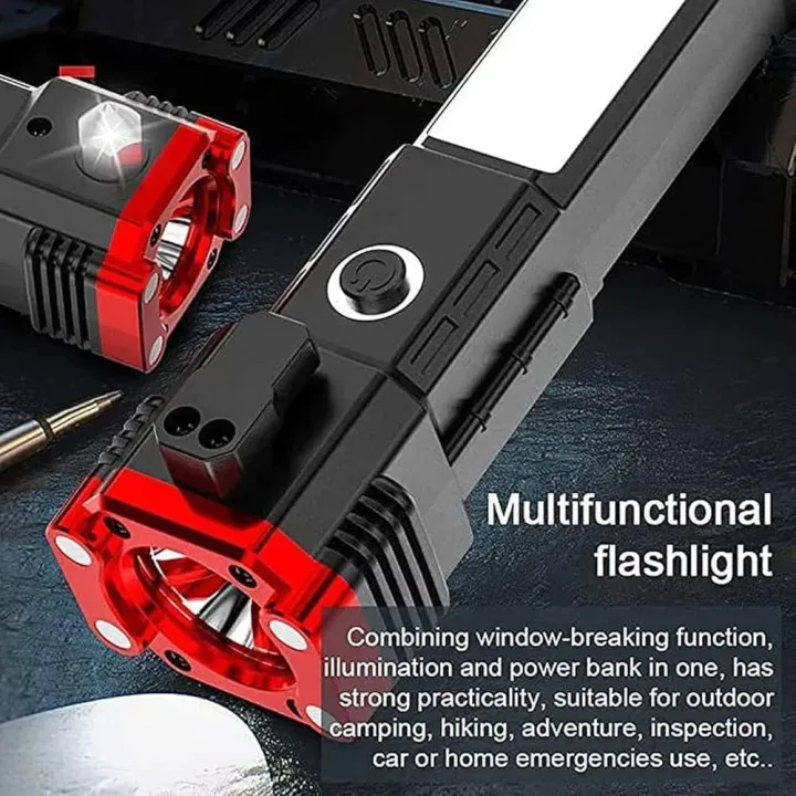 Powerful 1 Pc LED Rechargeable Torch with Advanced Features | Daraz.pk