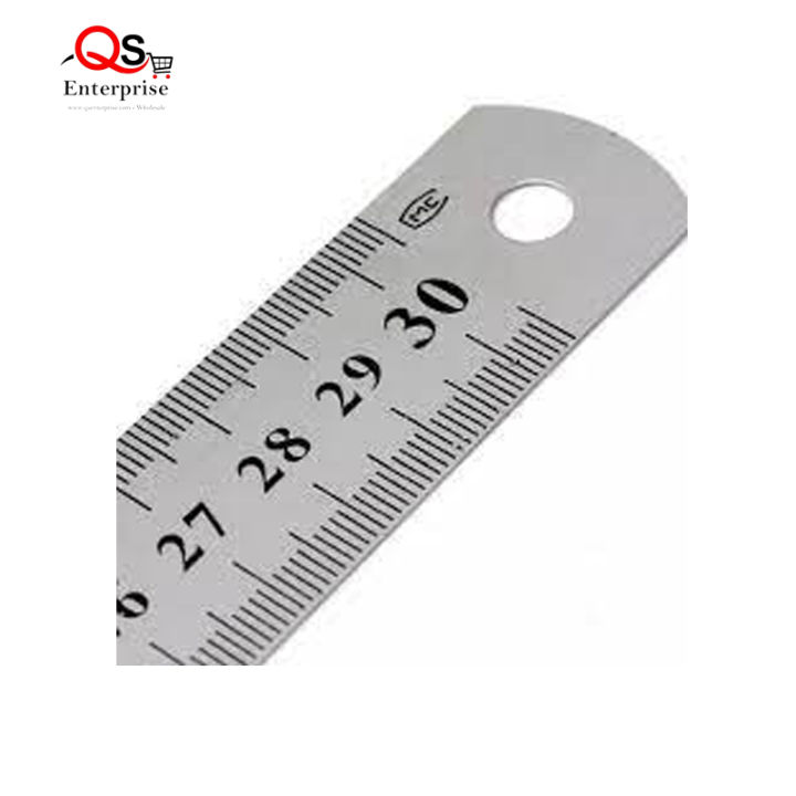 Steel Scale 12 Inches for school college kids and office use | Daraz.pk