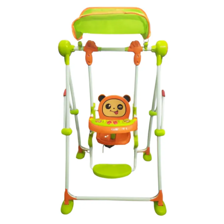 Foldable Baby Swing with Shade, Music, Rattles & Lights | Daraz.pk