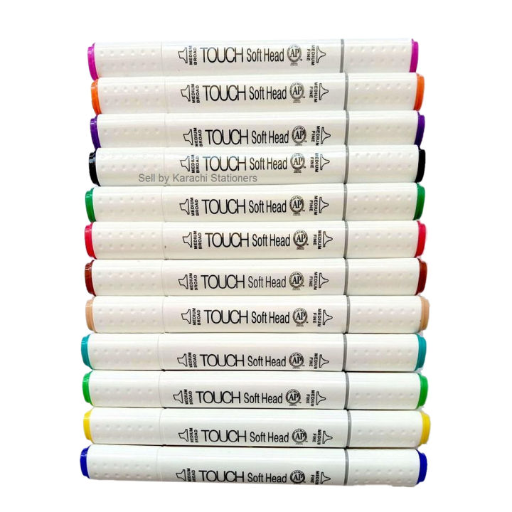Set of 12 Alco_hol_ ink Superior Touch art sketch double headed Art ...