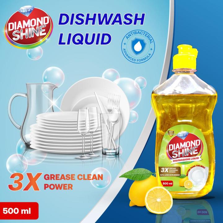 Dish Wash with Triple Cleaning Power-Diamond Shine Dish washing Liquid ...