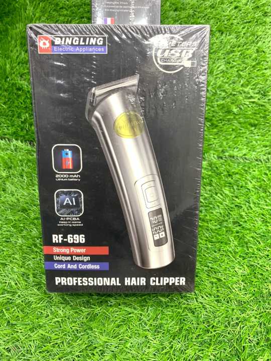 DINGLING RF-696 Digital Rechargeable Hair Trimmer – Sleek Cordless ...