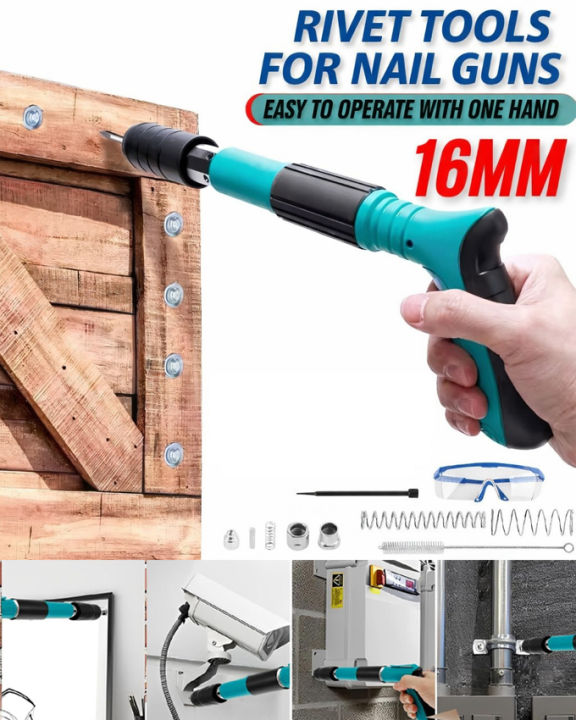 Compact Manual Steel Nail Gun – 5 Gear Power Control for Concrete Walls ...