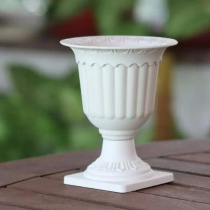 Roman Style Plastic Pot Vase with Stand 5 inch for Flowers, plants ...