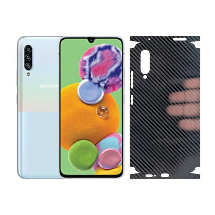 Samsung Galaxy A90 5G Back Paper 360 Carbon01 Sami-Transperent Sheet ...