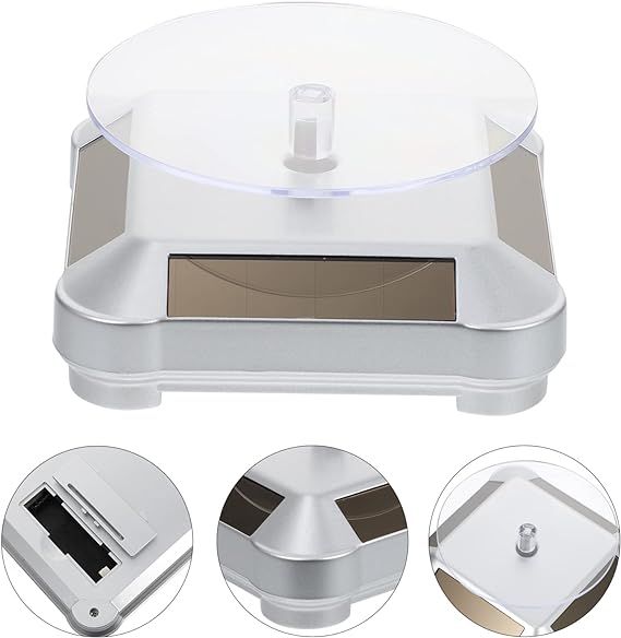 Photo Holder Clip Stand Rotating Turntable Display Stand 360 Degree ...