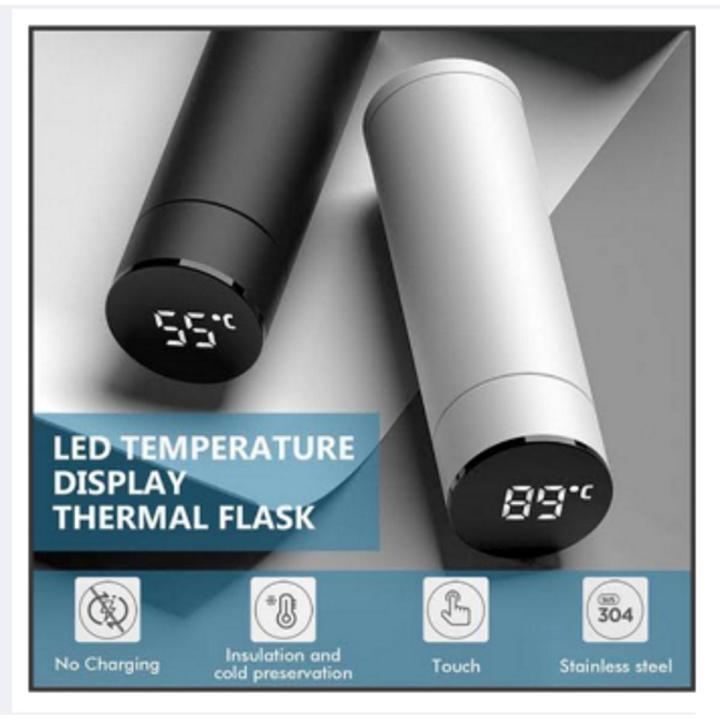 Smart Vacuum Flask Stainless Steel Water Bottle Thermos Smart cup with ...