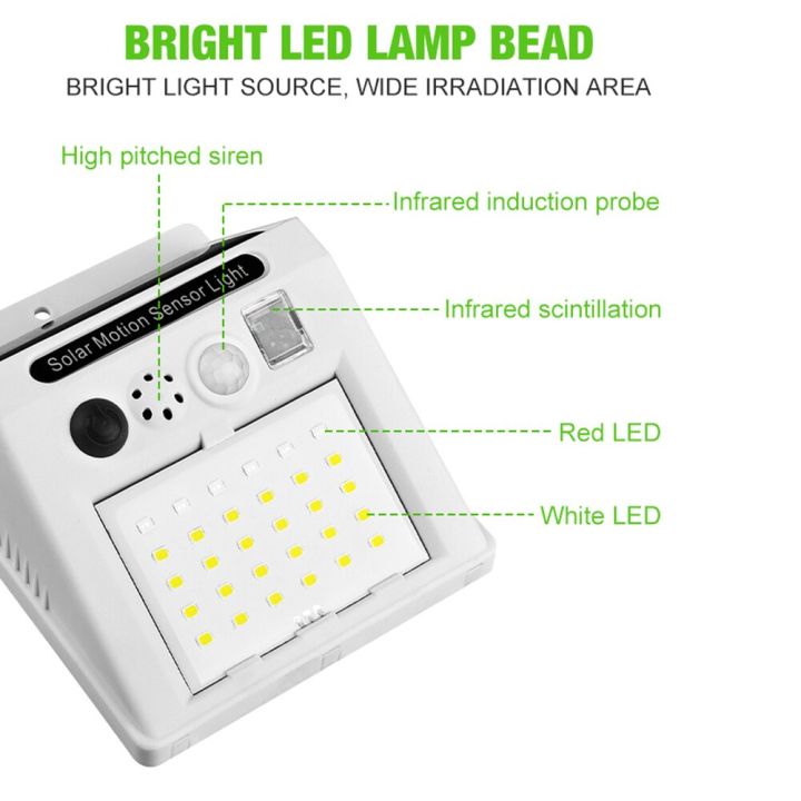 LYTZON Solar Light Outdoor Solar Rechargeable Wall Lamp PIR Motion ...