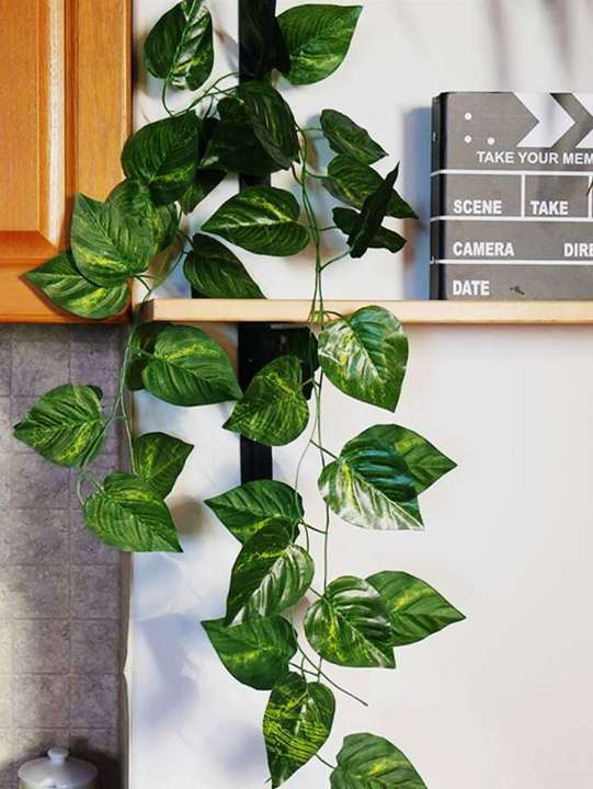 7 Feet Long Artificial Money Plant Leaf Bail Garland For Home, Office ...
