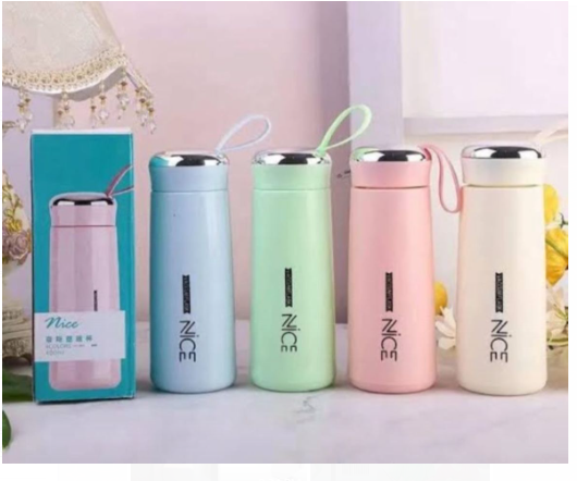 Nice Glass Bottle Water | Hot & Cold Water Detox Water 400ml | Daraz.pk