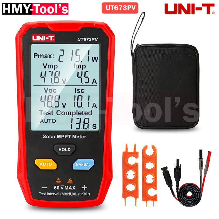 UT673PV Solar MPPT Meter 12V~60V Open Circuit Voltage Measurement/800W ...