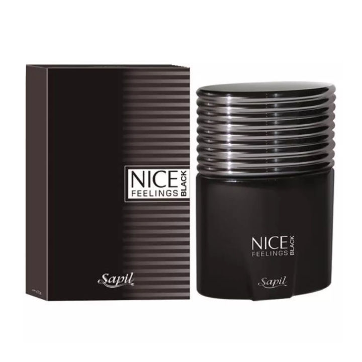NICE FEELINGS BLACK PERFUME FOR MEN 75ML | Daraz.pk
