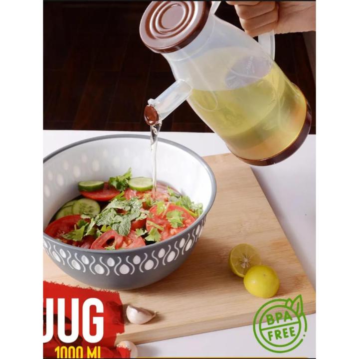 Jug Oil Jug Plastic (1000 ML) - Oil Container with Measuring Scale ...