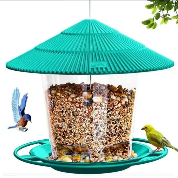 Deluxe Hanging Bird Feeder – Large Capacity, Weatherproof Design, 360 ...