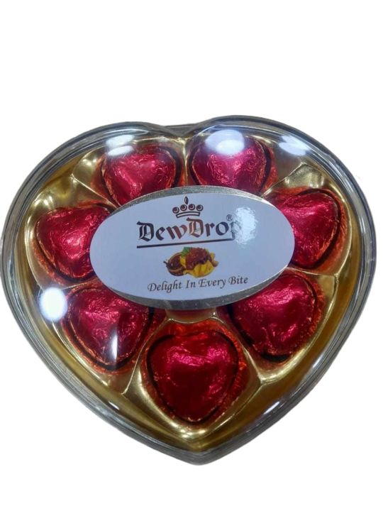 Dew Drop -heart shape chocolate gift box - | Daraz.pk