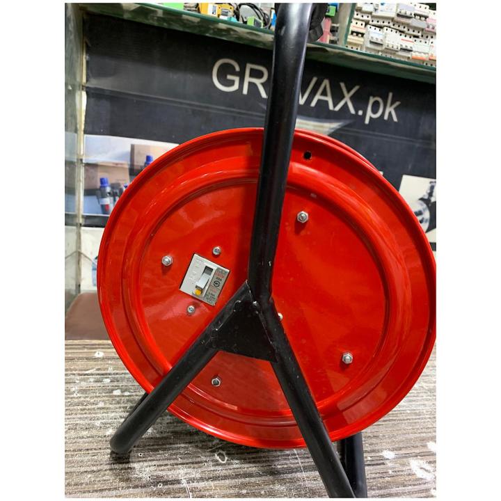 Industrial Extension Lead 150 Ft Heavy Duty Cable Reel, 4 Socket Cord ...