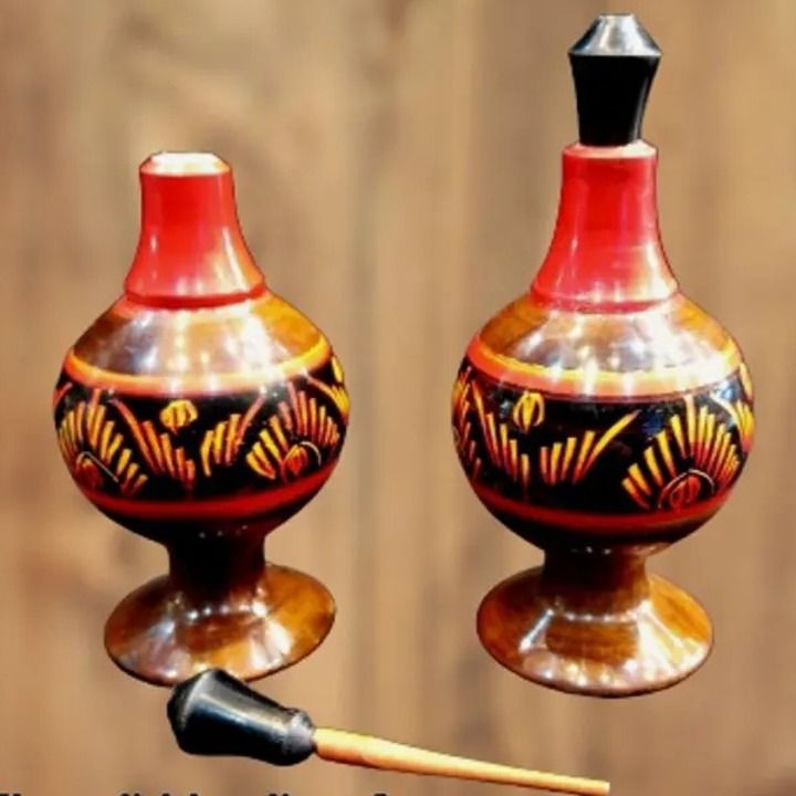 Special Wooden Surma Dani with Lid | Traditional Kohl Storage Container ...