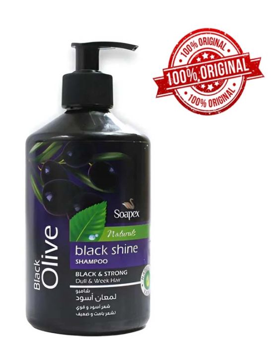 Soapex Natural Black Olive Black Shine Shampoo 500 ml | Imported Irani ...