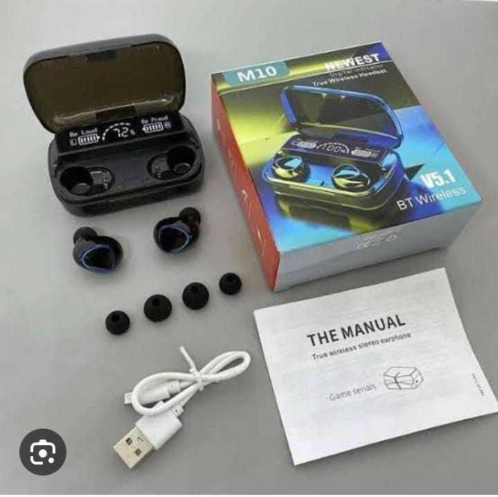 New M10 Earbuds TWS Bluetooth Headphones 3500mAh Charging Box Wireless Earphones With Microphone ...