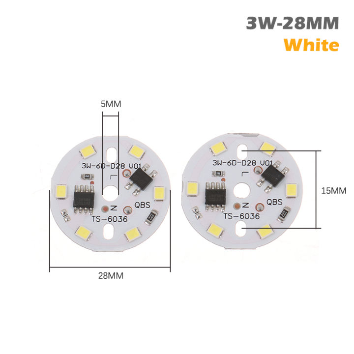 2Pcs DIY LED Bulb Lamp SMD 15W 12W 9W 7W 5W 3W Light Chip AC220V Input Smart IC LED Bean For ...