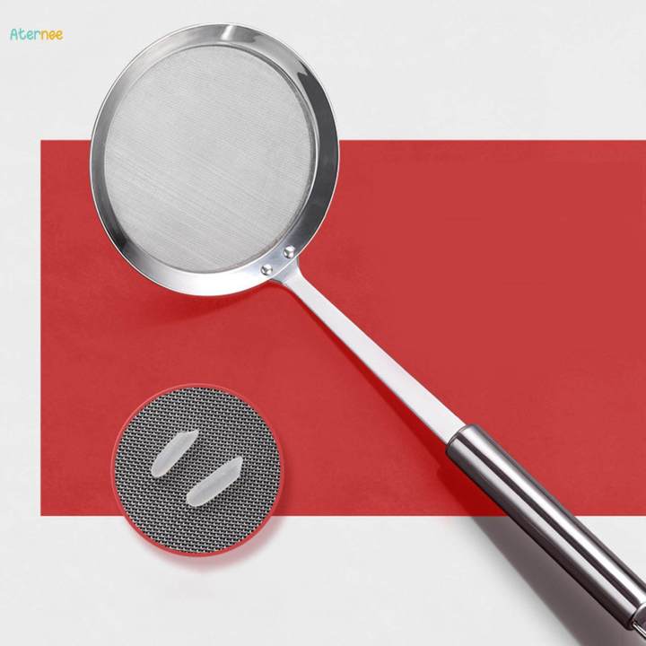 Stainless Steel Skimmer Spoon Fine Mesh Food Strainer Cooking Strainer ...