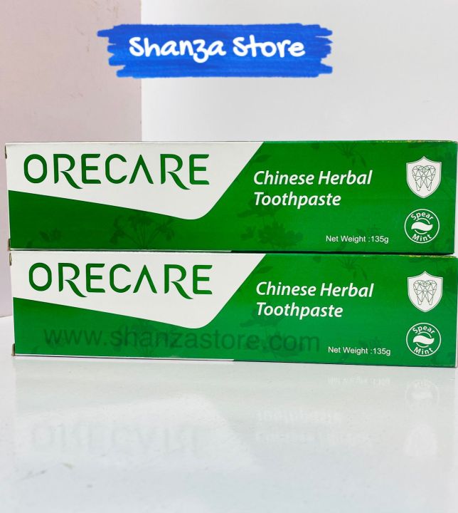 3 PACK Of Chines ORECARE Herbal Toothpaste 135GM With Free Toothbrush ...