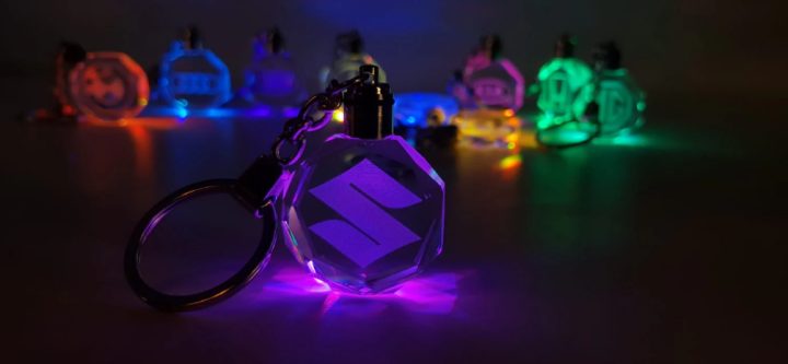 Suzuki LED Keychain Light | Multi Shade Smart Key Holder | Car Logo ...