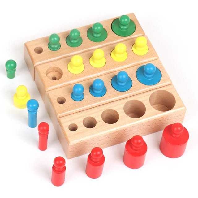 Cylinder Blocks Montessori - Montessori Material - Montessori Toys ...