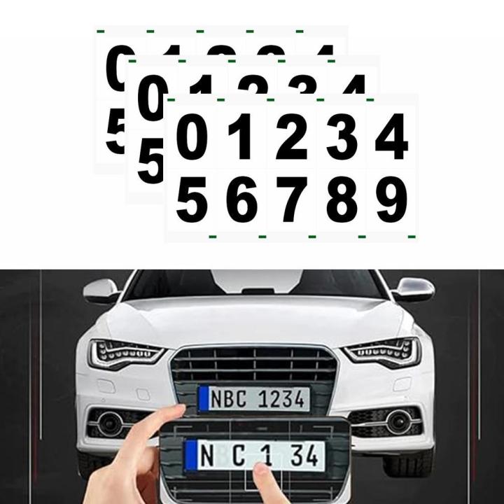 Nano Film License Plate Sticker License Plate Number Reflective ...