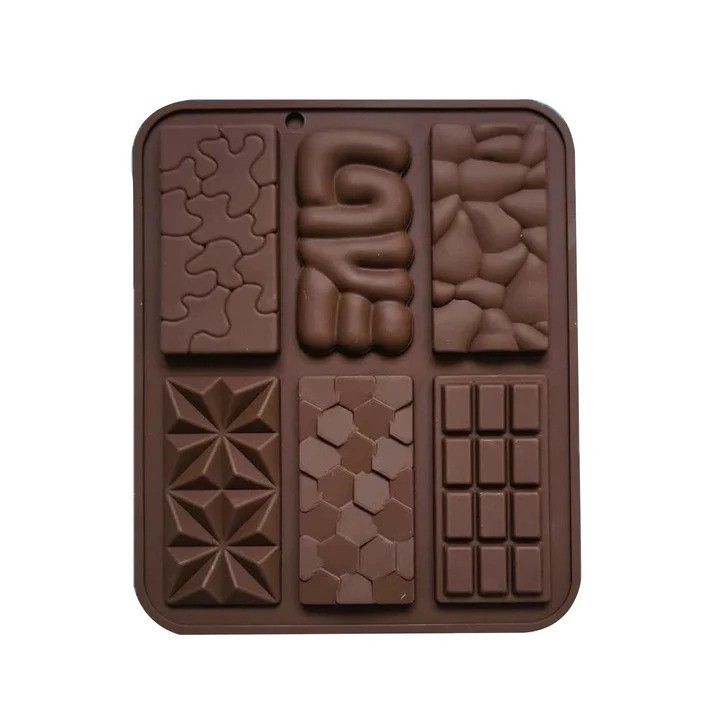 Love & Multi Designs Mini Chocolate Bars Silicone Mold 6 Cavity | Daraz.pk
