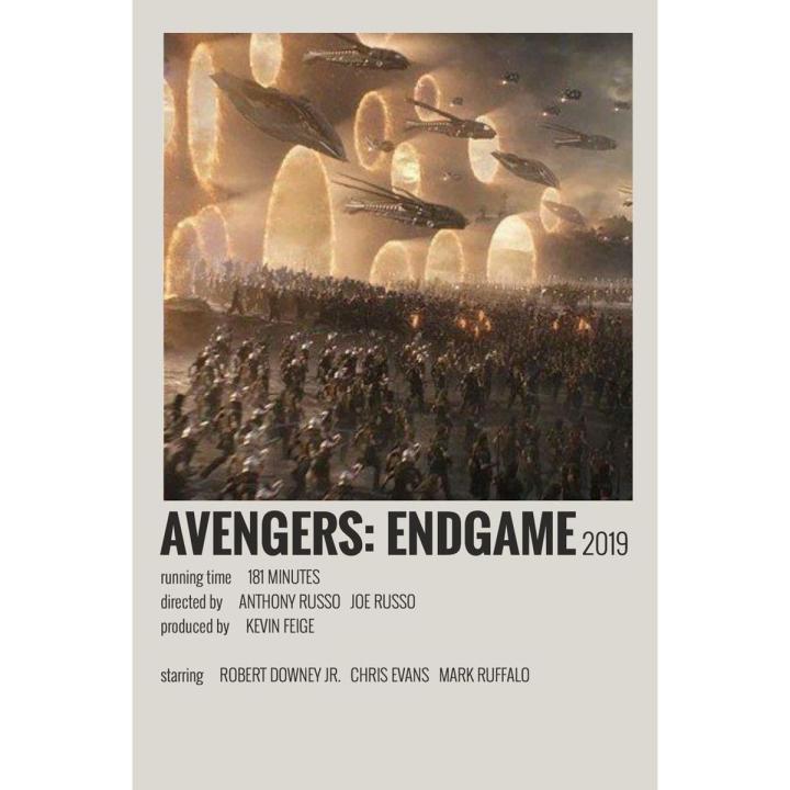 The Avengers Endgame by the Marvel MCU 2.0 Multiverse Fan Posters Vinyl ...