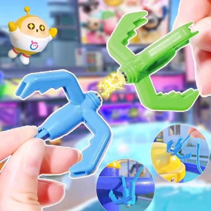 Interactive Hand Eye Coordination Spring Claw Hook Plastic Colourful ...