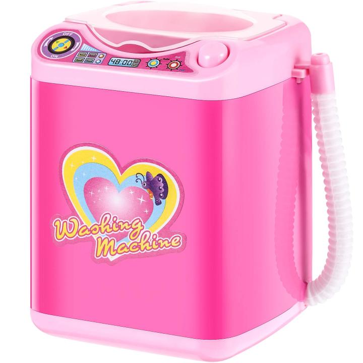 Kids Toy Washing Machine – Pretend Play Mini Laundry Machine with ...