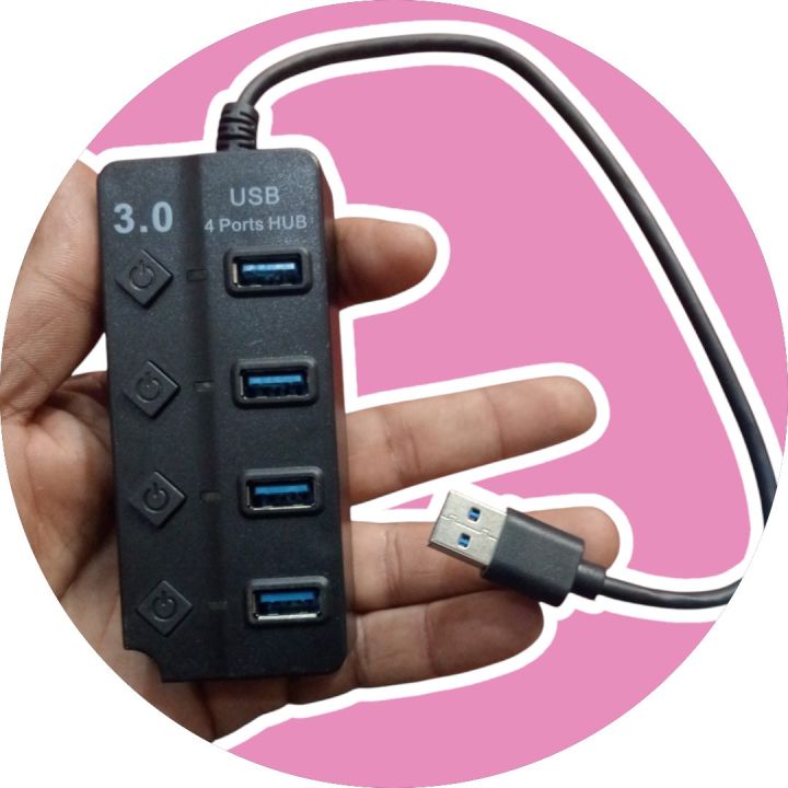 USB 3.0 Hub 4 Ports High Speed usb 3.0 port Hub Splitter Fast Data | Daraz.pk