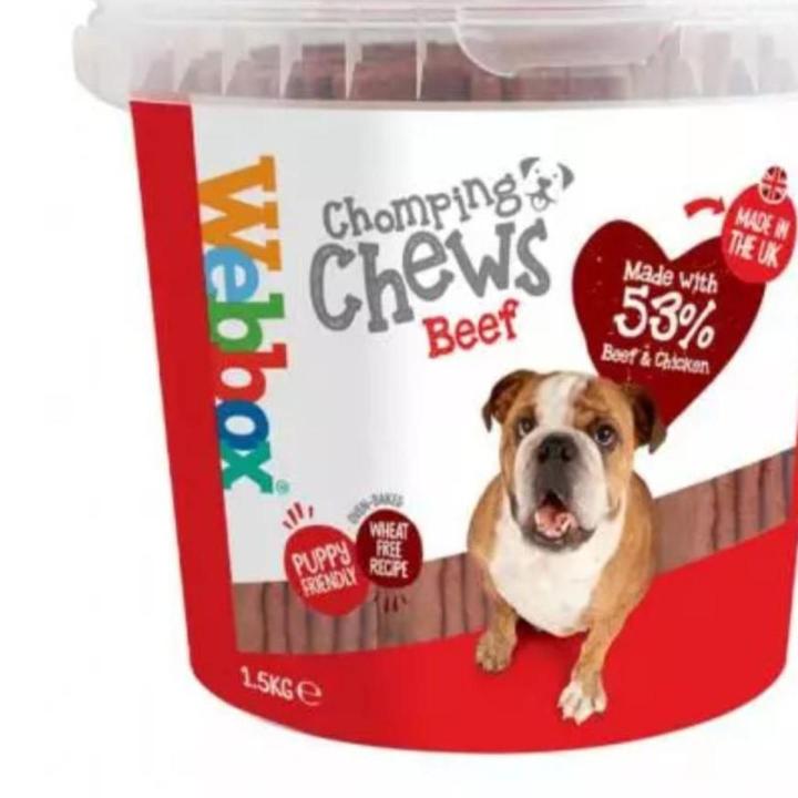 Webbox Chomping Chews Beef Tub Dog Treats | Daraz.pk