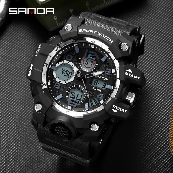 SANDA New Arrival Men's Watch Original Leisure Sports Waterproof Watch ...
