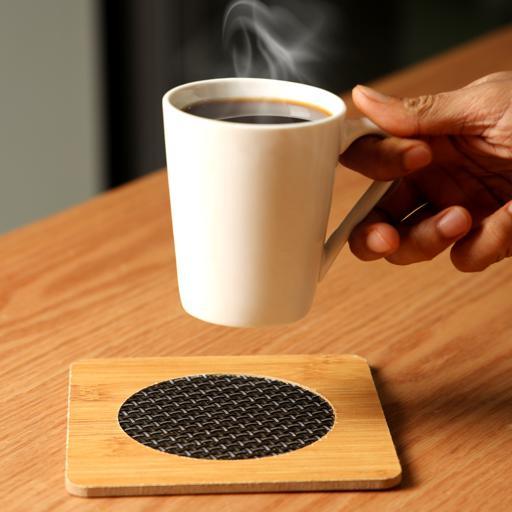 1 Pc Heat Resistance Wooden Tea mat Tea Coaster Placement Square Round ...