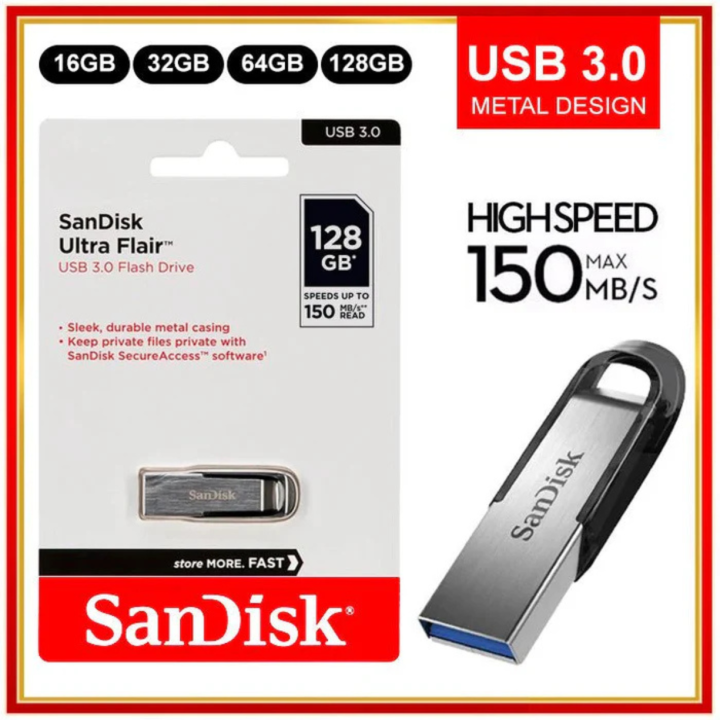SanDisk Ultra USB Flash Drive 3.1 – 4GB / 8GB / 16GB / 32GB / 64GB ...