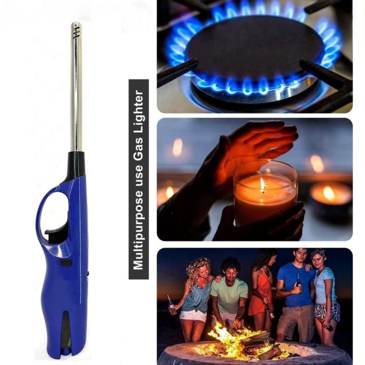 Gas Lighter for Kitchen Gas Stove Adjustable Gun Flame Matchless Flame ...