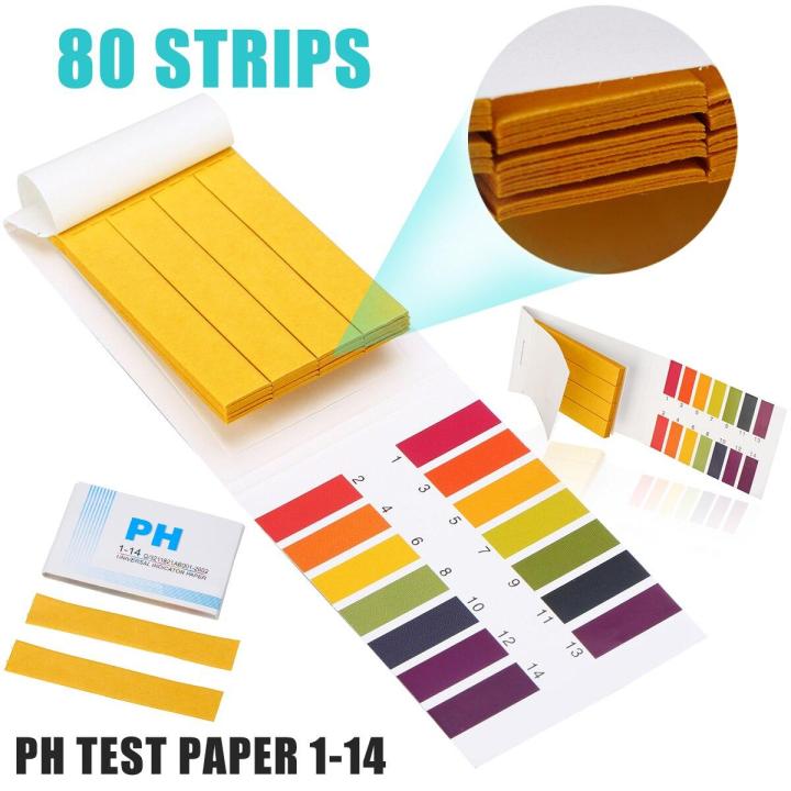 ph strips pack model litmus paper 80-Strips with free ph chart tell ...