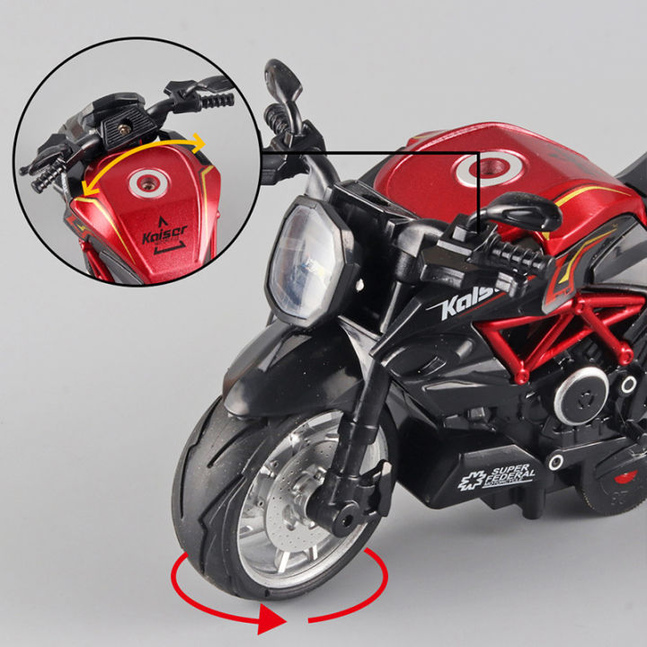 1:12 Alloy Series Classic Racing Pull Back Sports Bike With Flashing Lights And Sounds | Daraz.pk