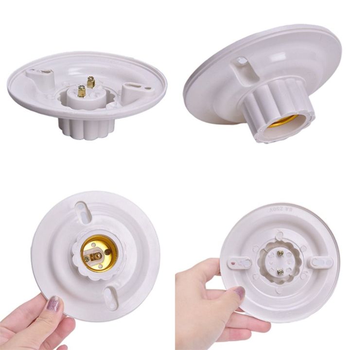 Multi-function Round E27 Lamp Holder Flame Retardant Plastic shell LED ...