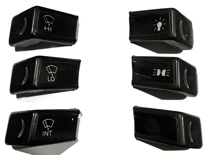PANEL BUTTON COVERS / METER BUTTON COVERS FOR SUZUKI KHYBER 6 Pcs ...