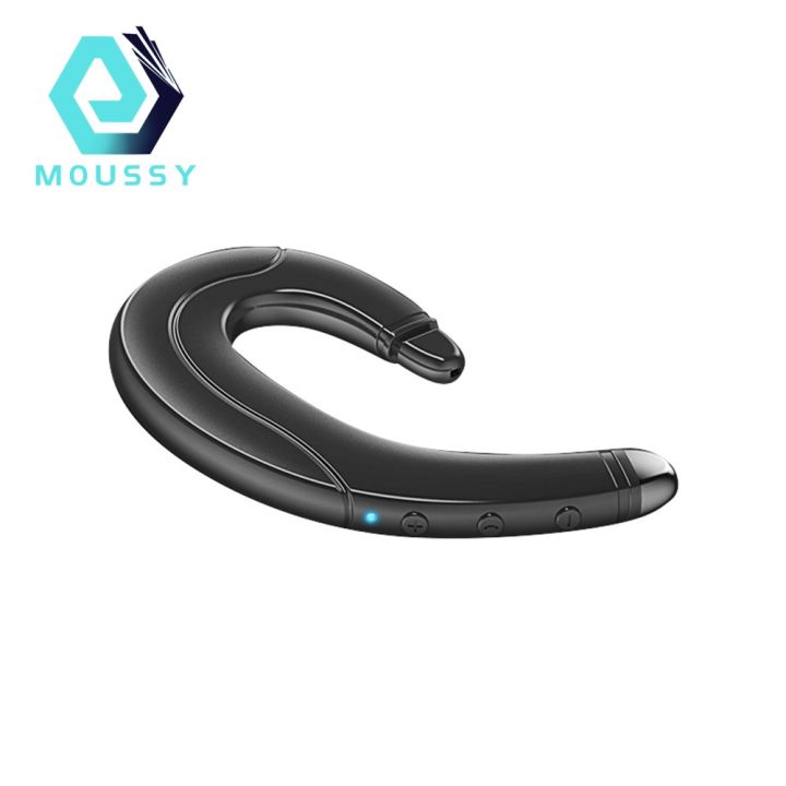 Bone Conduction Ear Hook Bluetooth-compatible 5.0 HiFi Stereo Wireless ...