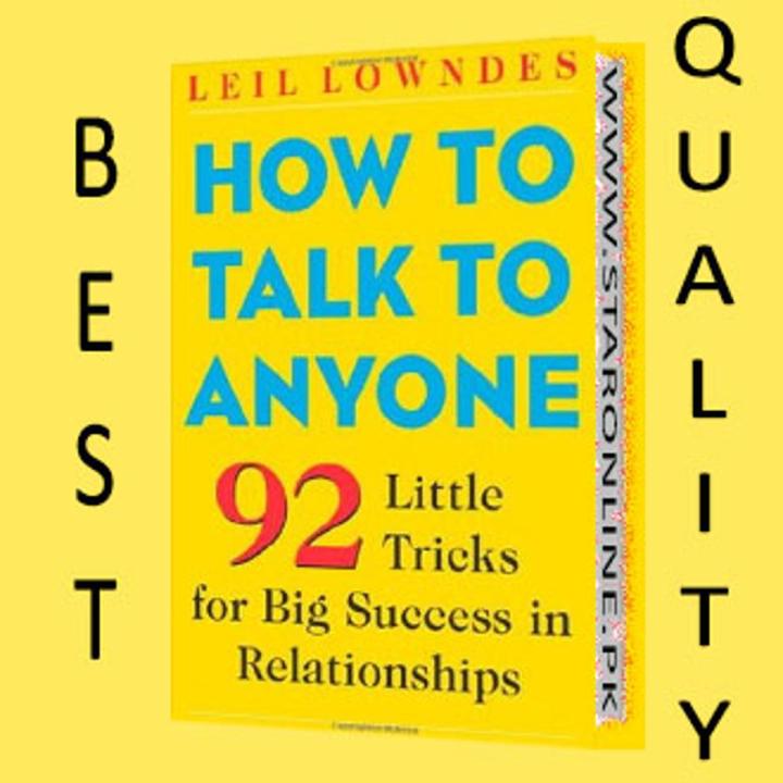 How to Talk to Anyone: 92 Little Tricks for Big Success in Relationships by Leil Lowndes | Daraz.pk