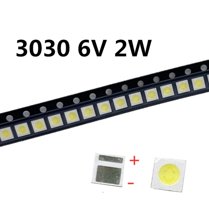 50Pcs TCL LED Backlight High Power 2W 3030 6V Current 200-250MA Color ...