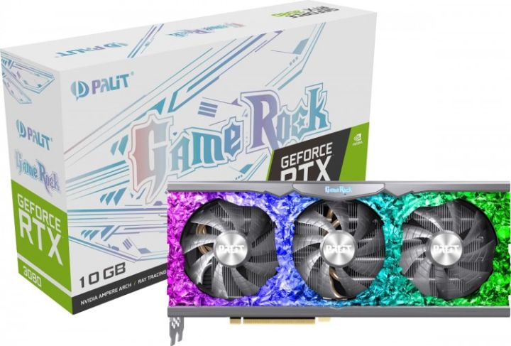 GeForce RTX 3080 Game Rock 10GB GDDR6X with ARGB SYNC Angel ARGB 8704 ...