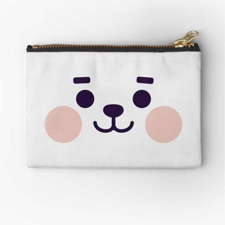 BTS BT21 RJ Face Canvas Pouch | Daraz.pk